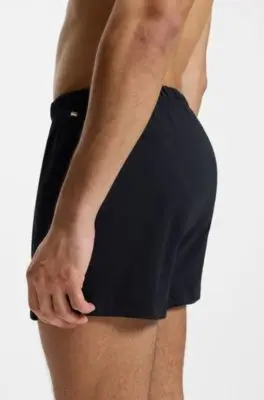 BOSS Two-pack Of Boxer Shorts In Stretch Cotton - Patterned