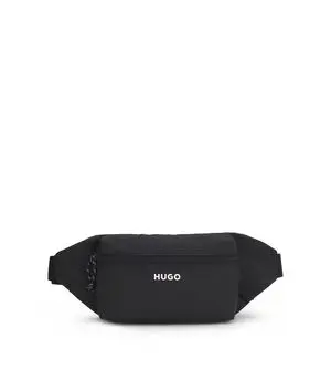 Hugo Belt Bag With Logo - Black