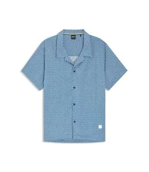 BOSS Regular-fit Shirt With All-over Print