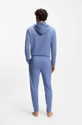BOSS Waffle-knit Pajama Bottoms - Light Blue