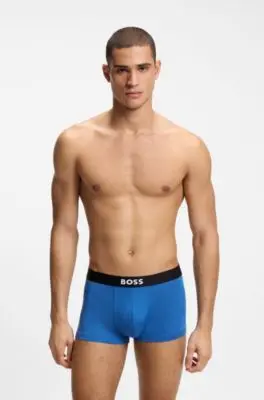 BOSS Three-pack Of Stretch-microfibre Trunks - Patterned