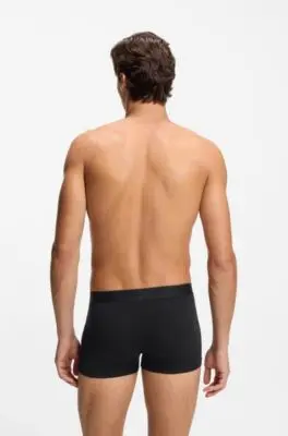 Hugo Three-pack Of Stretch-cotton Trunks