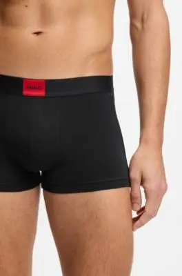 Hugo Three-pack Of Stretch-cotton Trunks