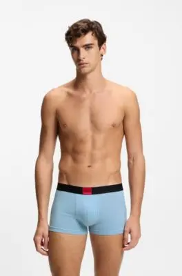 Hugo Three-pack Of Stretch-cotton Trunks