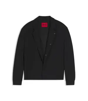 Hugo Slim-fit Jacket In Cotton-blend Jersey