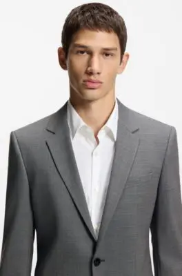 Hugo Slim-fit Sharkskin Jacket