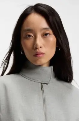 BOSS Bomber Jacket In Stretch Twill