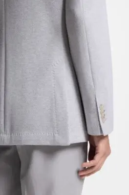BOSS Herringbone Regular-fit Jacket