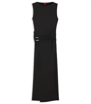 Hugo Buckle-detail Wrap Dress