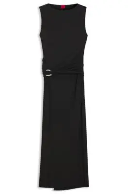 Hugo Buckle-detail Wrap Dress