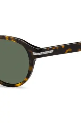 BOSS Patterned Acetate Sunglasses With Silver-tone Hinges