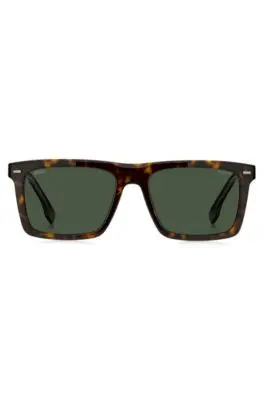 BOSS Acetate Sunglasses With Carbon-fiber Temples