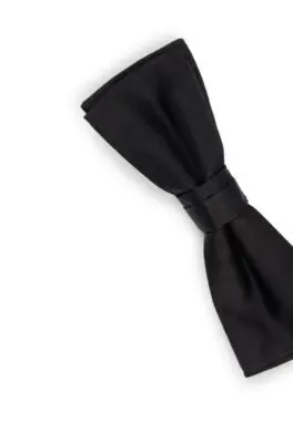 BOSS Italian-made Silk-jacquard Pre-tied Bow Tie