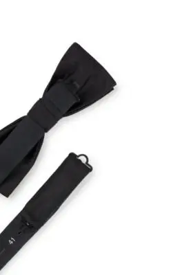 BOSS Italian-made Silk-jacquard Pre-tied Bow Tie