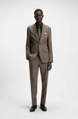 BOSS Slim-fit Shirt In Easy-iron Cotton Poplin - Black