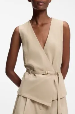 Hugo Regular-fit Vest With Belt