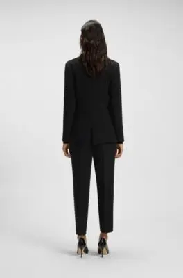 BOSS Regular-fit Crepe Jacket - Black