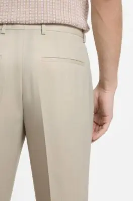 Hugo Extra-slim-fit Wool-blend Poplin Trousers
