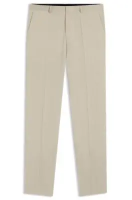 Hugo Extra-slim-fit Wool-blend Poplin Trousers