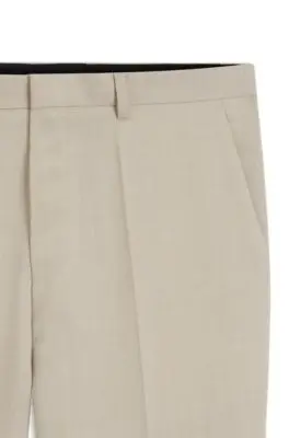 Hugo Extra-slim-fit Wool-blend Poplin Trousers