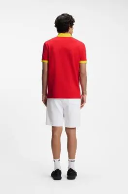 BOSS Paddy Polo Shirt With Country Flag - Spain