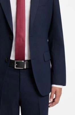 Hugo Reversible Pin-buckle Belt In Italian Leather