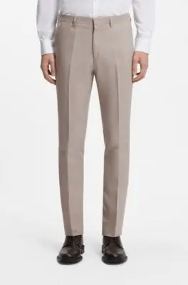 Hugo Three-piece Extra-slim-fit Suit - Light Brown
