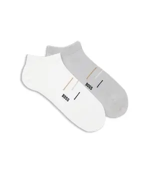 BOSS Ankle Length Socks Pack Of Two - Grey