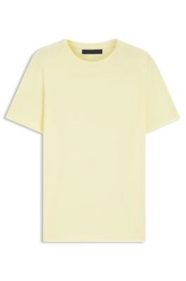 BOSS By Beckham T-shirt In Cotton And Silk - Beige