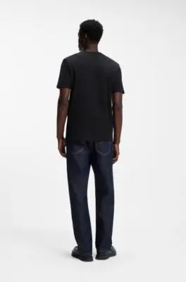 Hugo Cotton-jersey T-shirt With Embroidered Logo Artwork