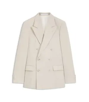 BOSS Slim-fit Jacket With Micro Pattern - Light Grey