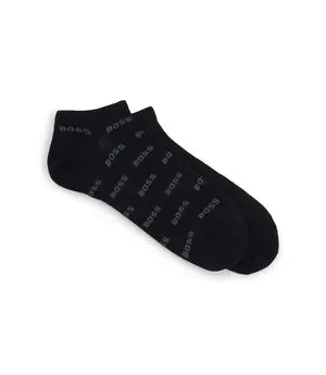 BOSS Two-pack Of Ankle Socks - Black