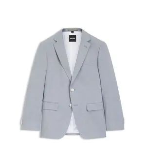 BOSS Slim-fit Patterned Chiffon Jacket
