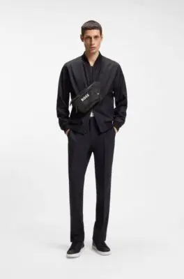 BOSS Structured Belt Bag With Contrast Logo