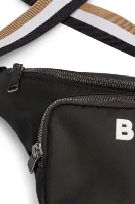 BOSS Structured Belt Bag With Contrast Logo