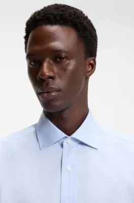 BOSS By Beckham Slim-fit Cotton Shirt