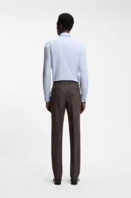 BOSS By Beckham Slim-fit Cotton Shirt