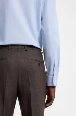 BOSS By Beckham Slim-fit Cotton Shirt