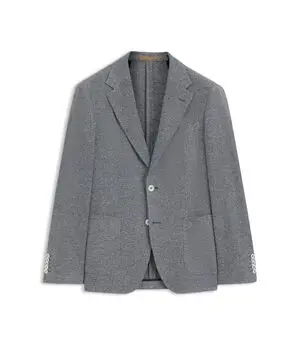 BOSS Regular-fit Jacket In Linen Blend - Grey