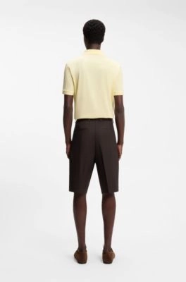 BOSS By Beckham Cotton Shorts - Brown