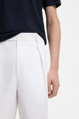 BOSS By Beckham Cotton Shorts - White