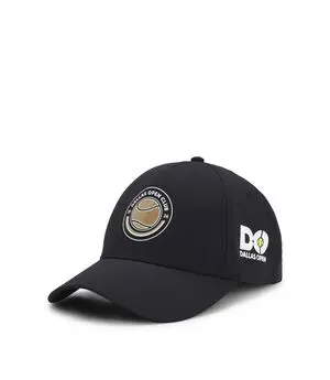 BOSS Five-panel Cap With Tennis Artwork - Black