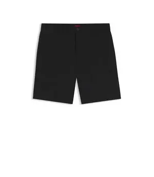 Hugo Slim-fit Stretch Cotton Shorts - Black