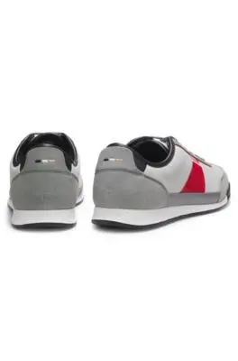 BOSS Trainers With Mesh Detailing - Grey
