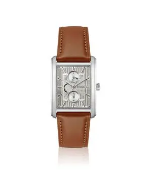 Designer Brown Leather Strap Watches For Men