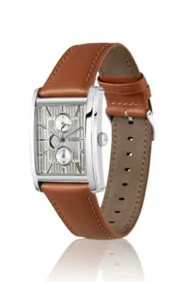 BOSS Silver-tone Watch With Textured Skeleton Dial - Assorted Pre Pack