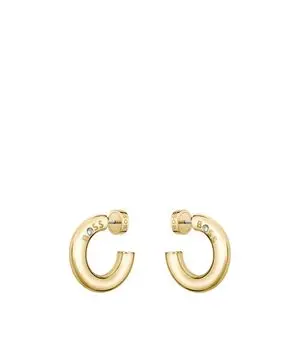 BOSS Gold-tone Hoop Earrings With Crystal - Assorted Pre Pack