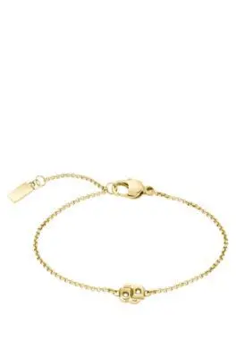 BOSS Gold-tone Chain Bracelet With Double B Monogram