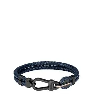 BOSS Braided-leather Cuff With Carabiner