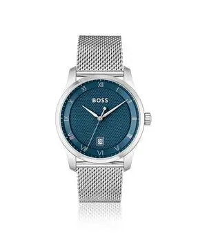 BOSS Principle Mesh-Bracelet Watch With Patterned Dial Assorted Pre Pack